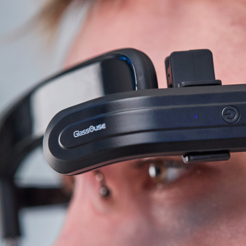 Acionador de piscada (compatível com GlassOuse) - Tecnologia Assistiva